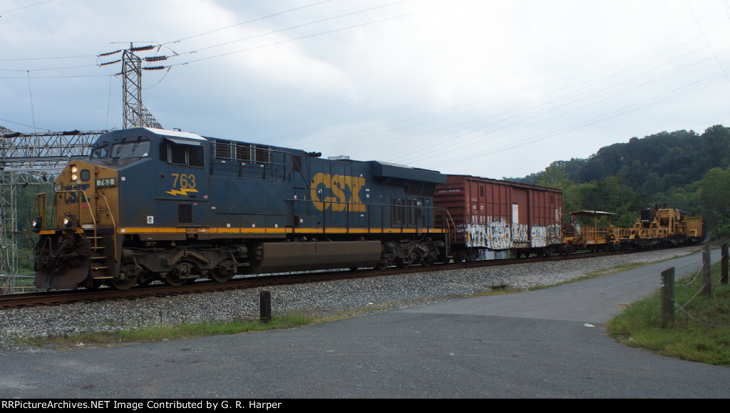 Westbound rail train